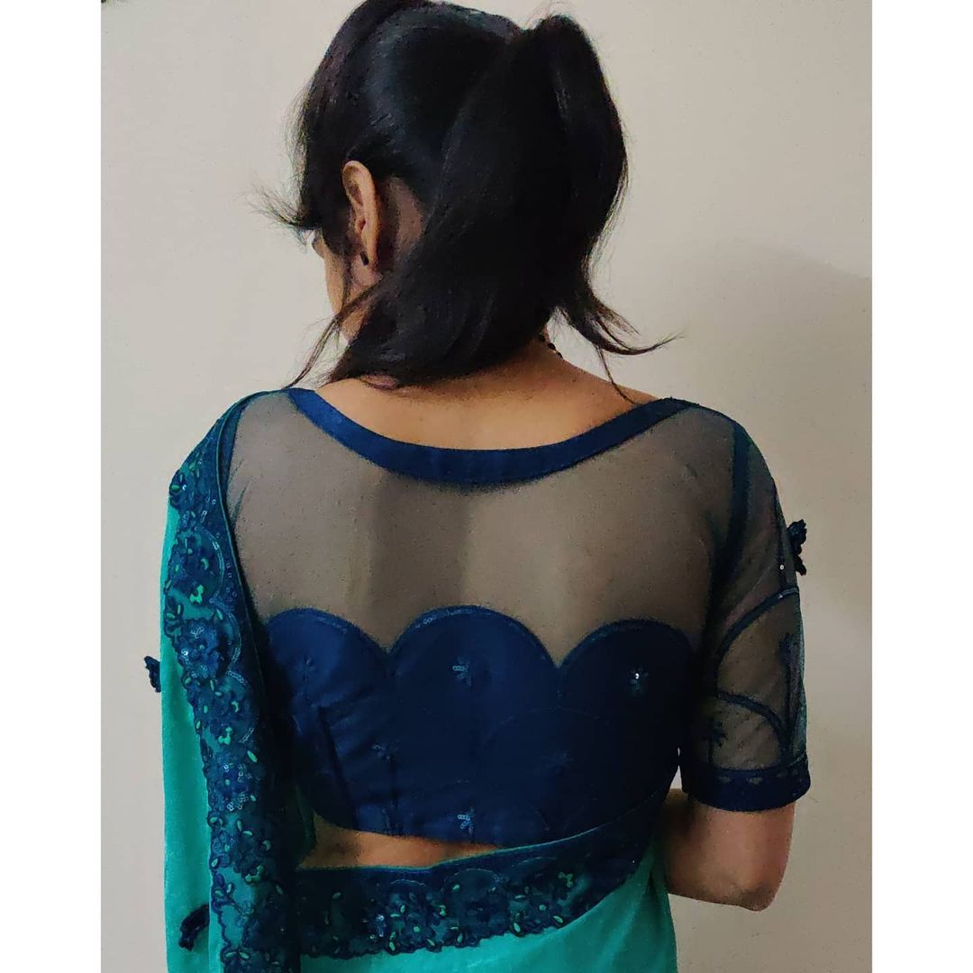 नेट ब्लाउज बैक डिज़ाइन जो बनाना है आसान लगेगी स्टाइलिश आप