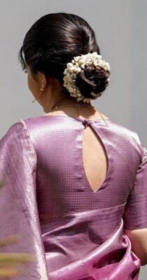 30+ Latest Back Button Blouse Designs 2025