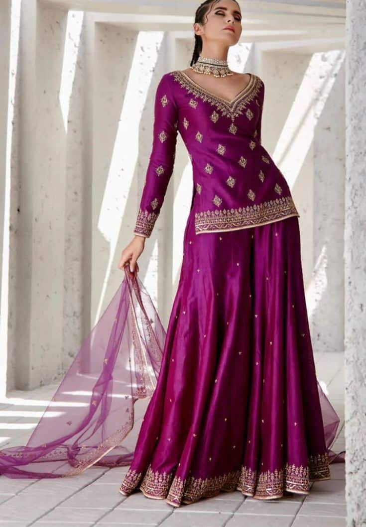 15+ Latest Sharara Suit Designs 2024