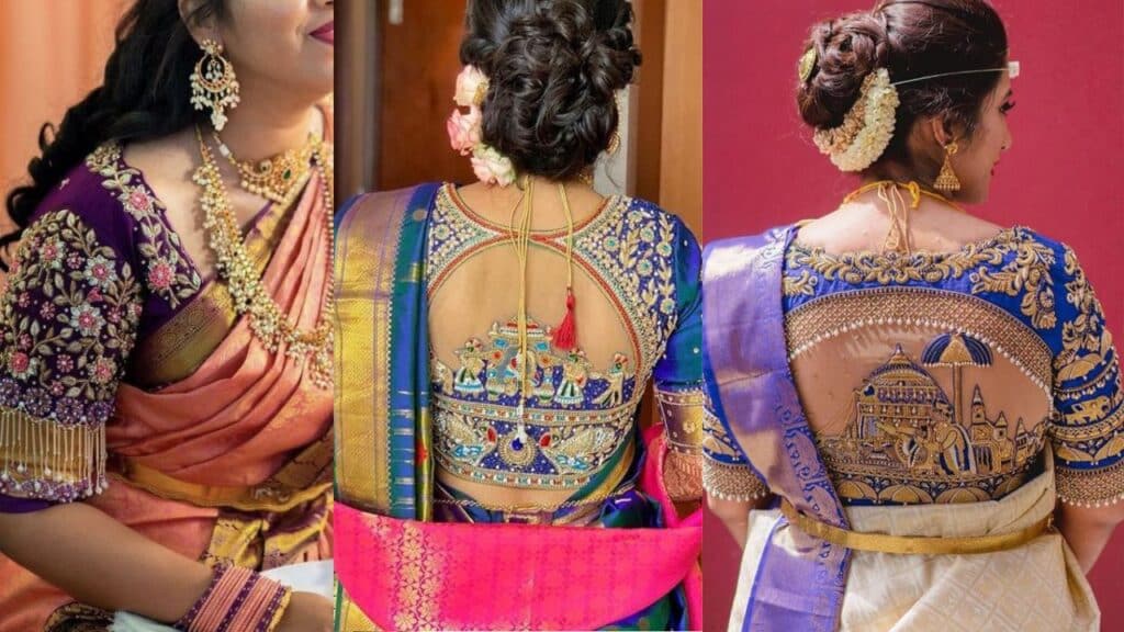 60+ Latest Embroidery Blouse Designs 2024