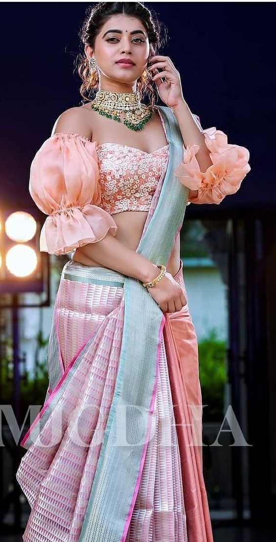 40+ Latest Off Shoulder Blouse Designs 2024