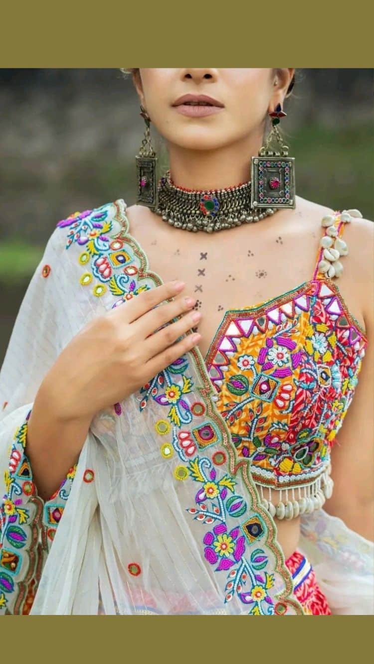 30+ Latest Mirror Work Blouse Designs 2024