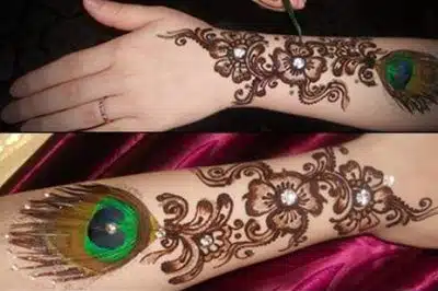 25+ Trendy Stone Studded Mehndi Designs 2024