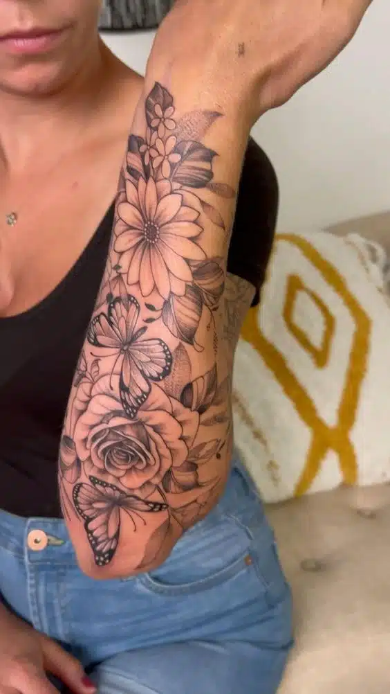 Unique Female Classy Half Sleeve Tattoo Designs 2024