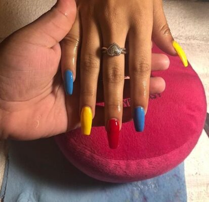 Try These Stunning Multi Color Nail Ideas 2024