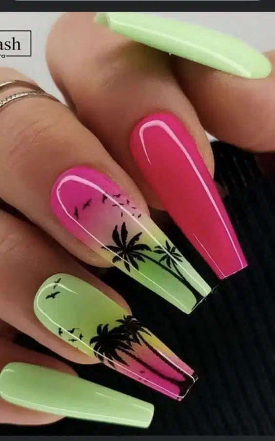 50+ Colorful Long Nail Designs 2024