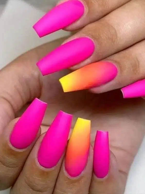 60+ Stunning Different Color Pink Nails You Can Try 2024