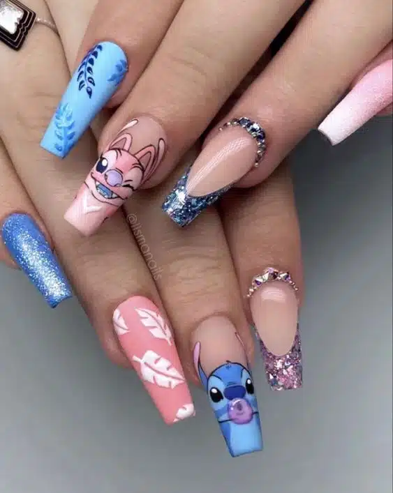 21+ Stunning Stitch Nail Designs 2024