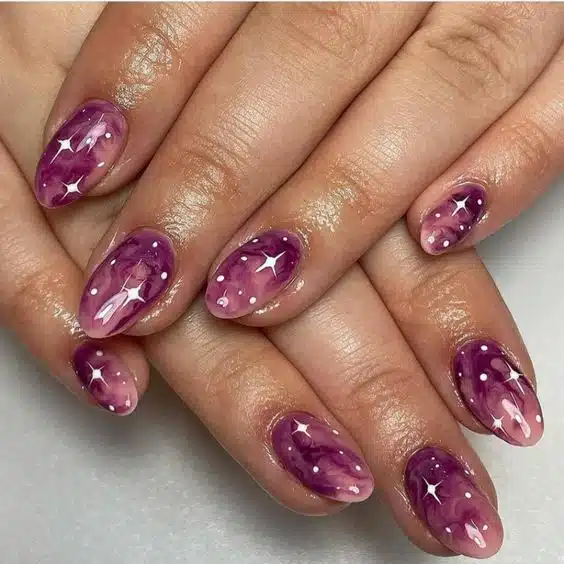 33+ Magical Star Nail Designs 2024
