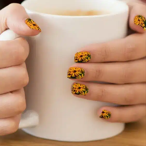 60+ Sunflower Nail Designs You Must Try For This Year 2024