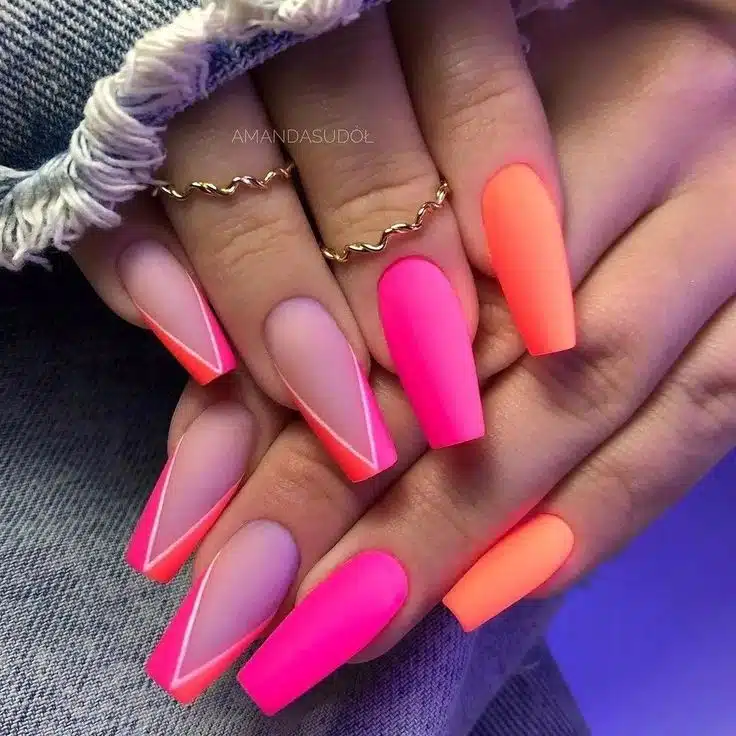 60+ Stunning Different Color Pink Nails You Can Try 2024