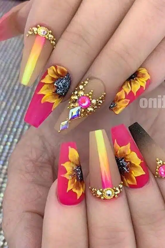 50+ Colorful Long Nail Designs 2024