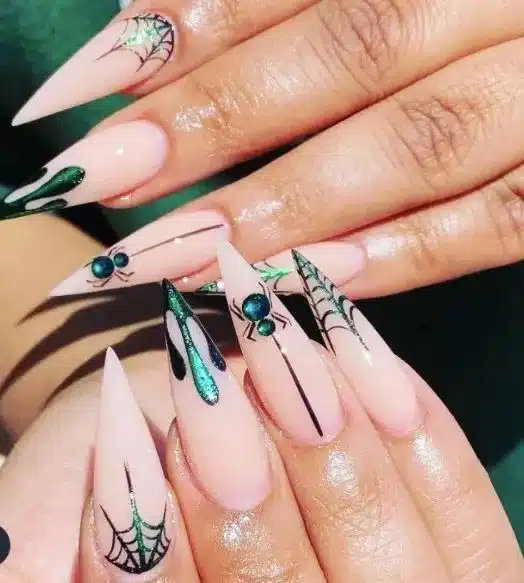 20+ Best Spider Nail Design 2024