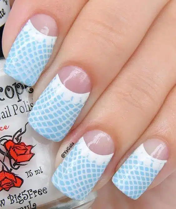 24+ Cutest Half Moon Nail Design 2024