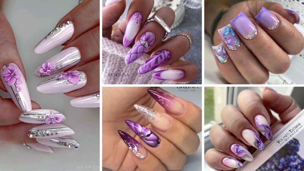 21+ Light Purple Nail Designs 2024