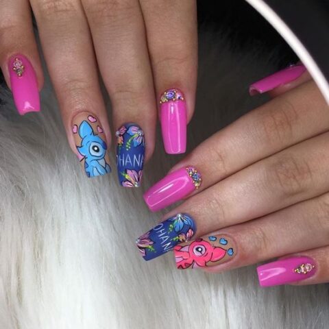 21+ Stunning Stitch Nail Designs 2024
