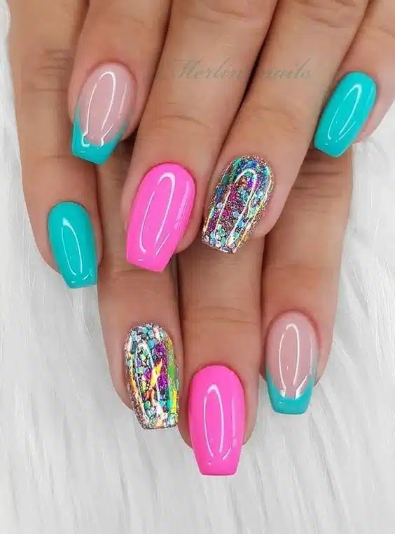 60+ Stunning Different Color Pink Nails You Can Try 2024