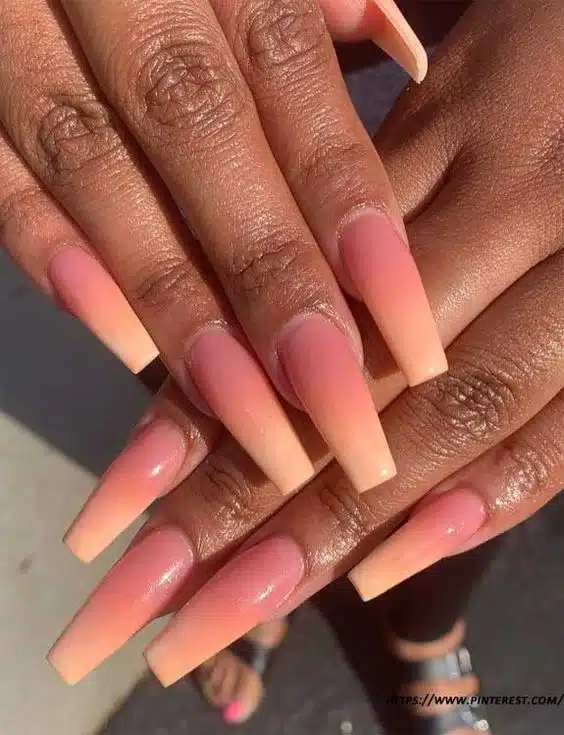 Try These Perfect Peach Color Nail Designs 2024