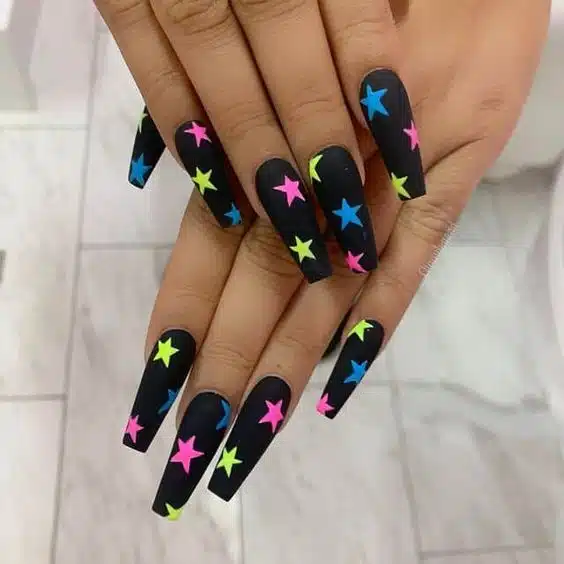 33+ Magical Star Nail Designs 2024