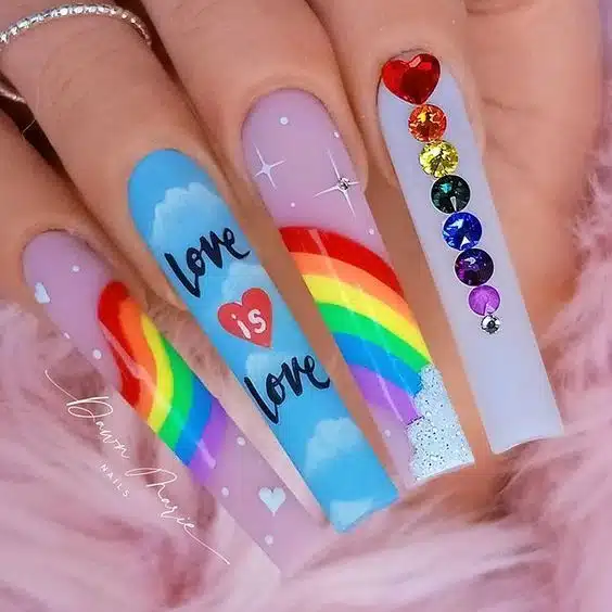 30+ Beautiful Pride Nail Designs 2024