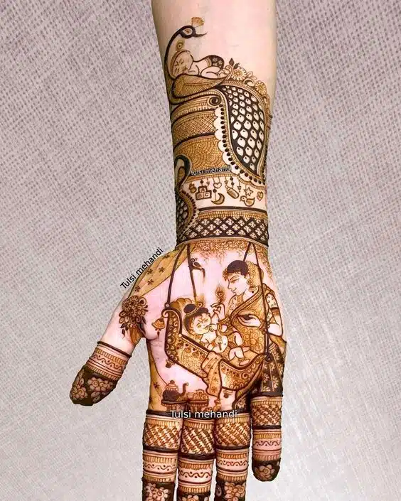 46+ Beautiful Janmashtami Mehndi Designs 2024