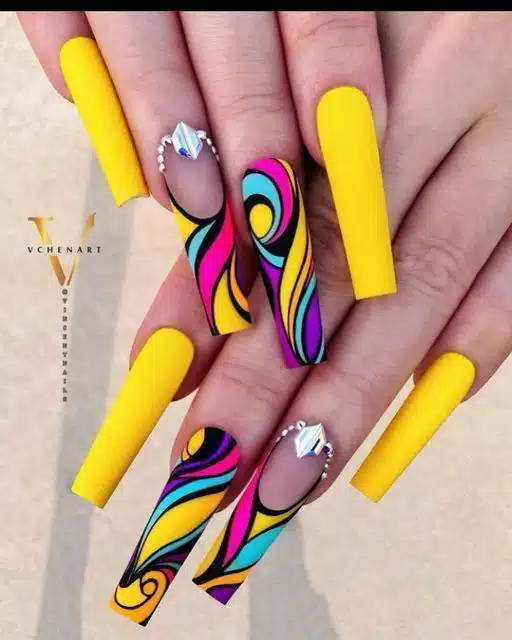 30+ Trendy Ring Finger Nail Design 2024