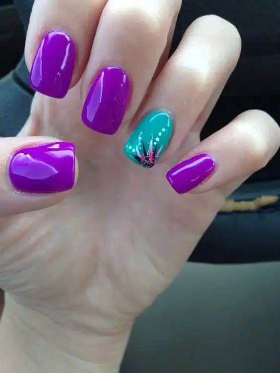 30+ Trendy Ring Finger Nail Design 2024