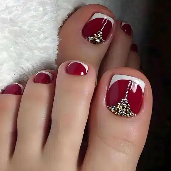 51+ Fabulous French Tip Toe Nail Designs 2025