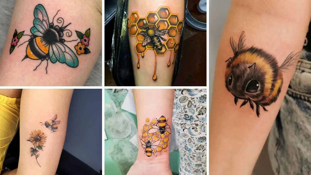 50+ Awesome Honey Bee Tattoo Ideas