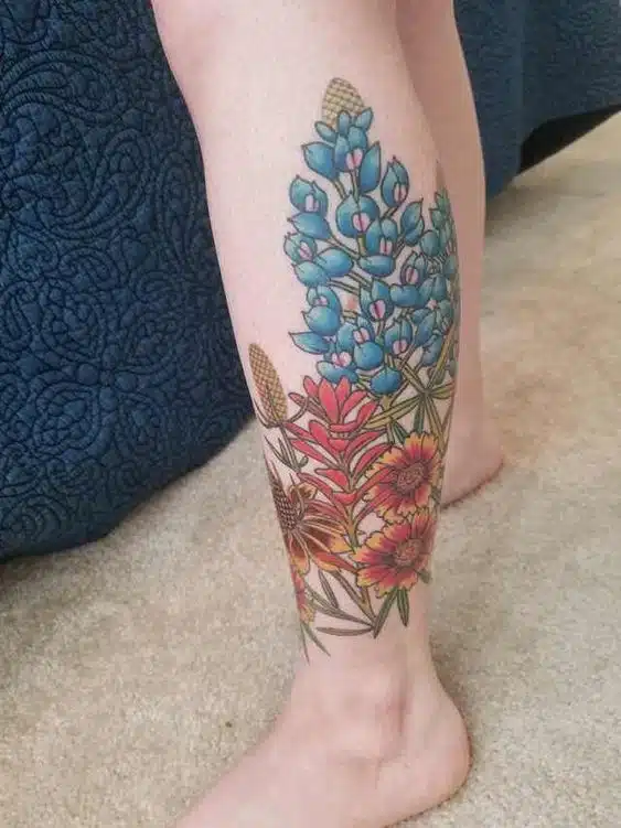 54+ Beautiful Western Floral Tattoo